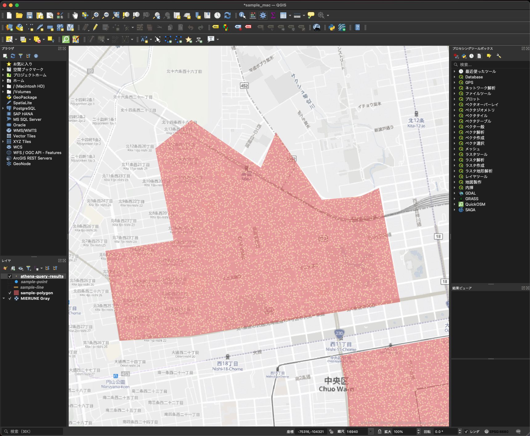 Amazon AthenaでAmazon S3のデータを空間検索してQGISで可視化してみた #AWS - Qiita